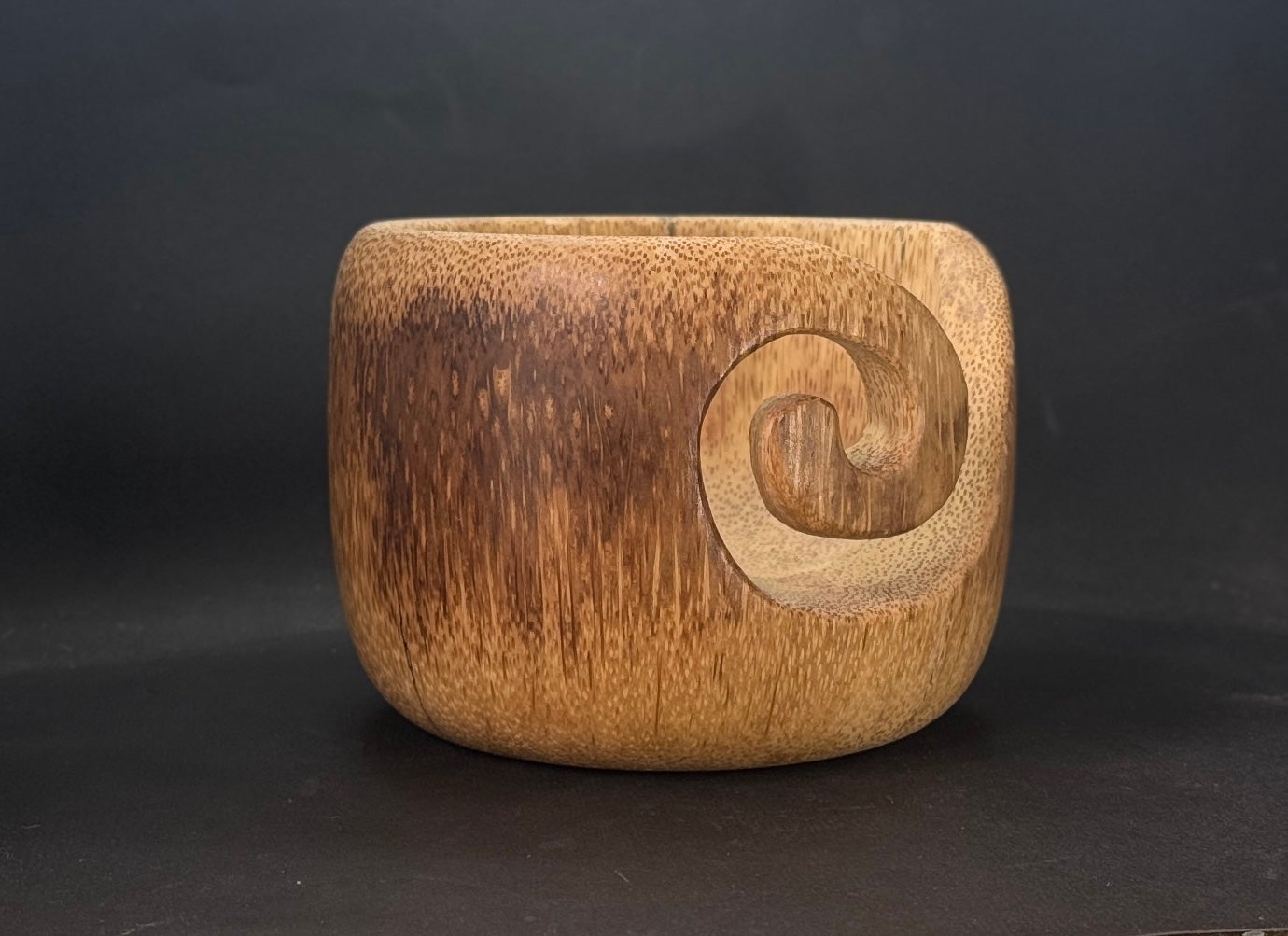 Palm Wood Yarn Bowl | Tree Carcass Tweaking